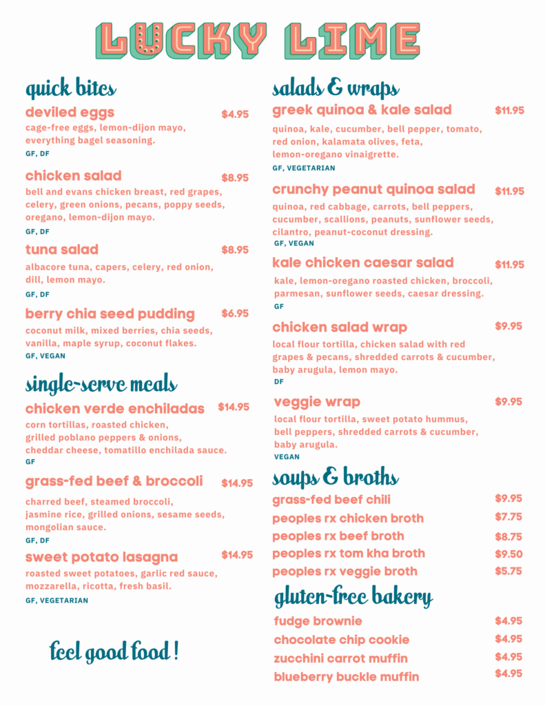 Menu | Peoples Rx Pharmacy